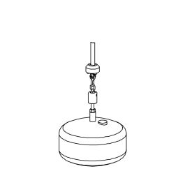Spare part Sensor weight NB 3000 for tape 40m, float PP (max. 80°C (176 ...