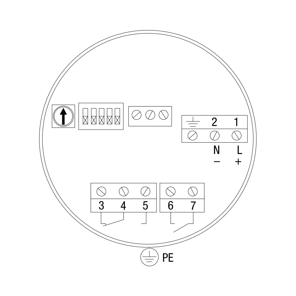 Spare part Electronic module RF 8000 Standard Relay SPDT, for rod- and ...